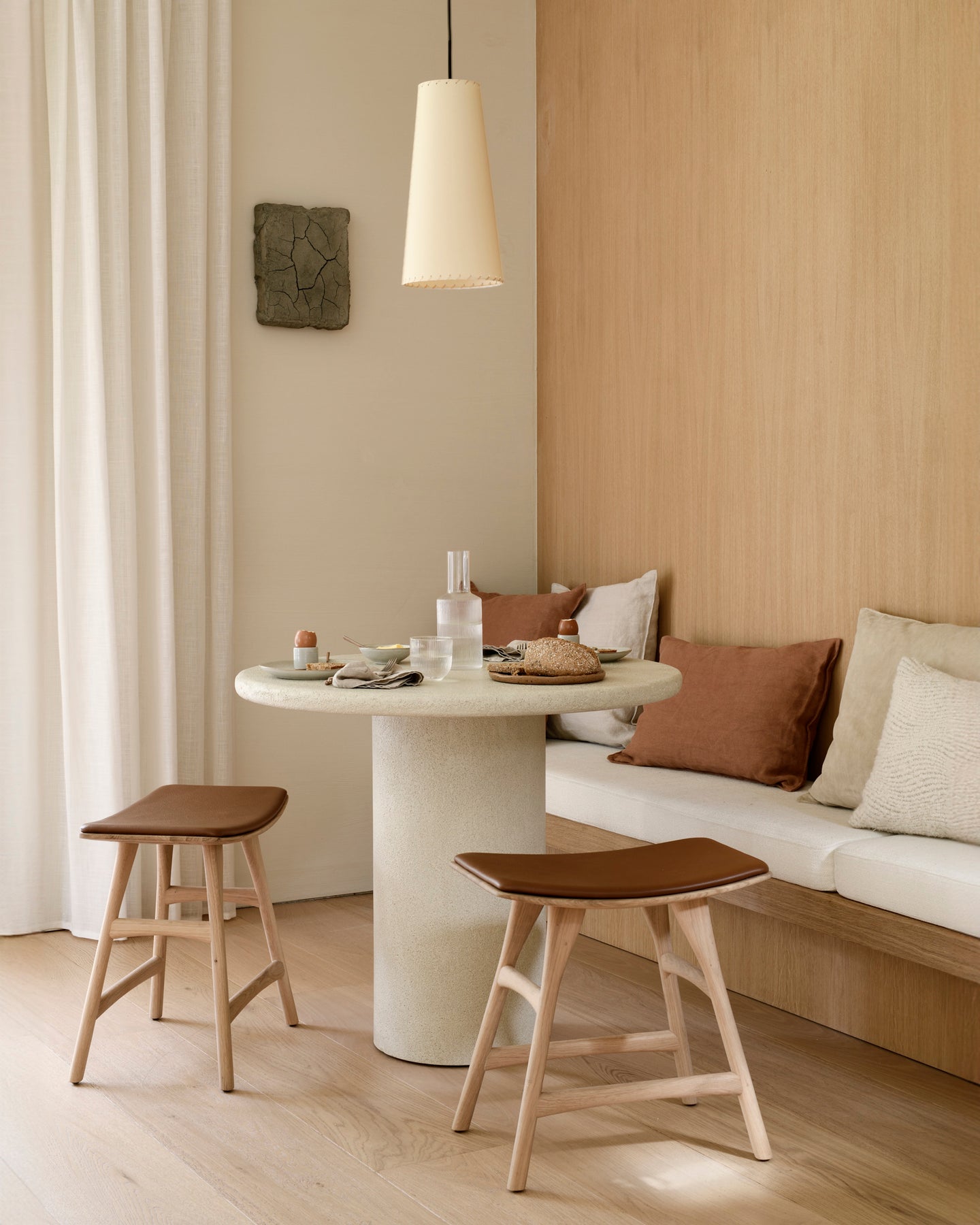 Ethnicraft Elements Dining Table - Stylish & Durable Microcement Finish ...