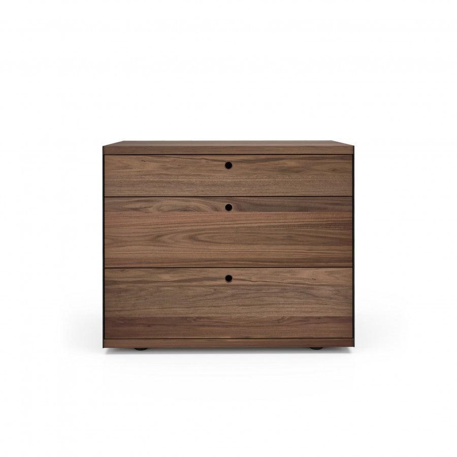 Frank 3 Drawer Chest - Sophisticated Walnut Chest by Huppe – Modern Studio
