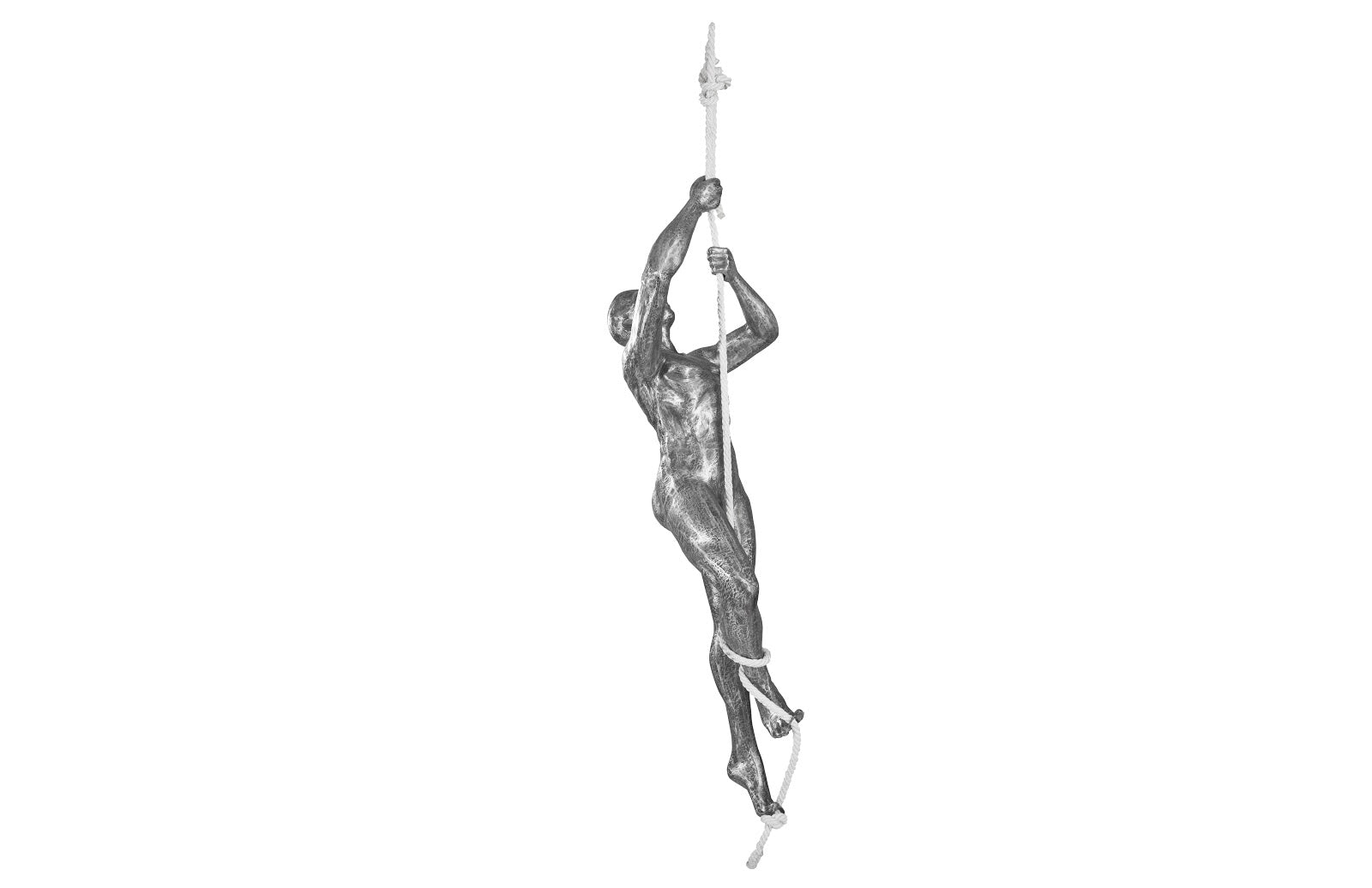 Climbing Figure Sculpture w/Rope in Aluminum | Phillips Collection ...