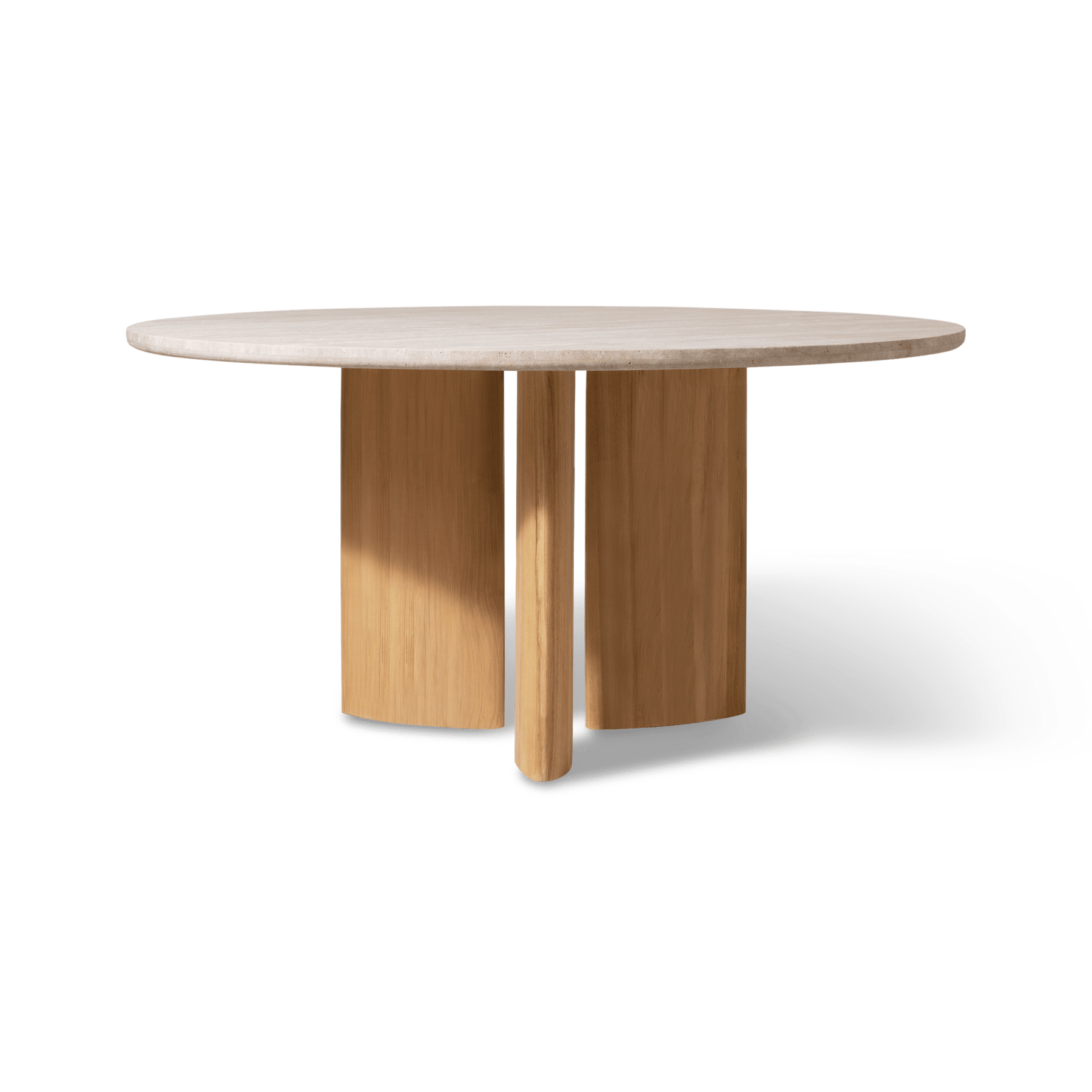 Newport Teak Round Dining Table 60" by Harbour | Outdoor Dining ...