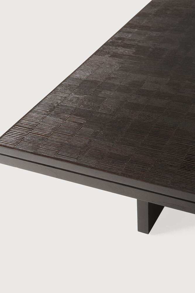Grooves Hand-Carved Teak Coffee Table by Ethnicraft | ModernFurnishings ...