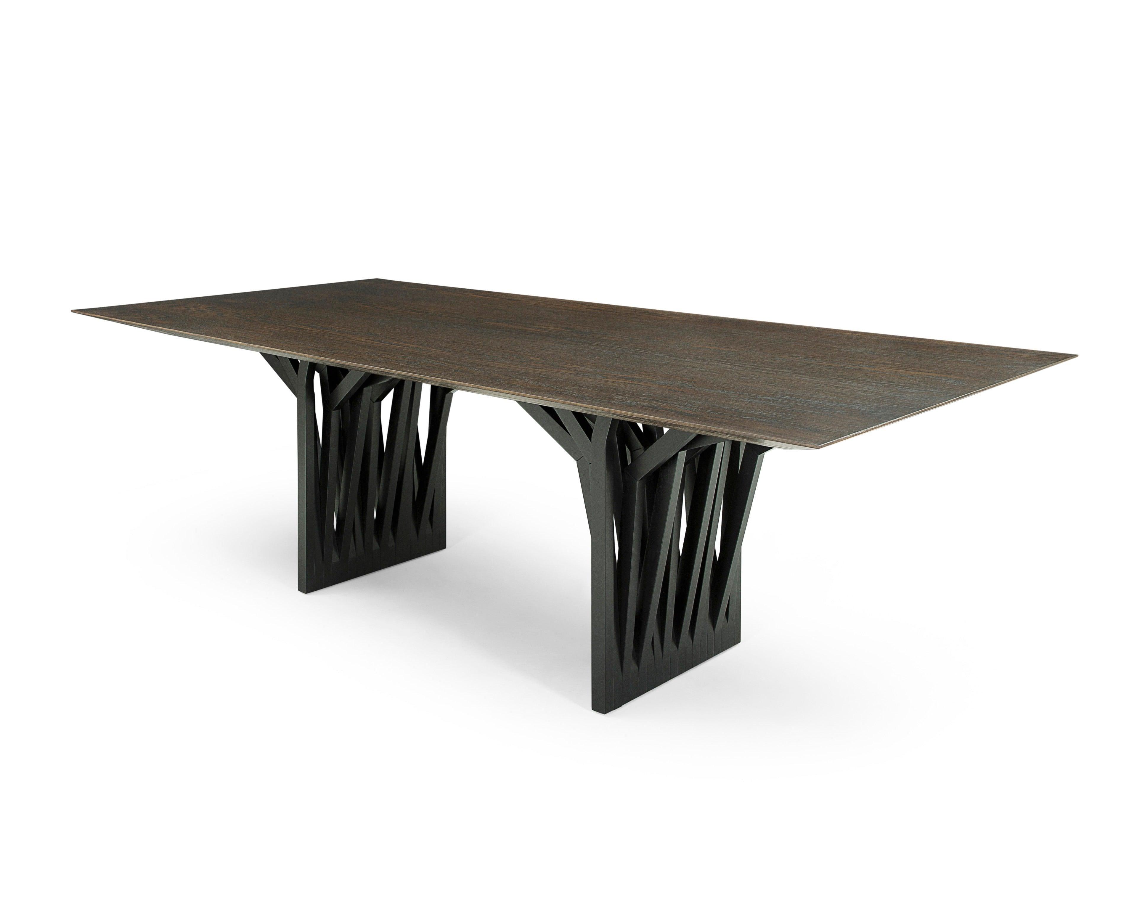 RADI Black and Dark Oak Dining Table 98" by Uultis | ModernFurnishings ...