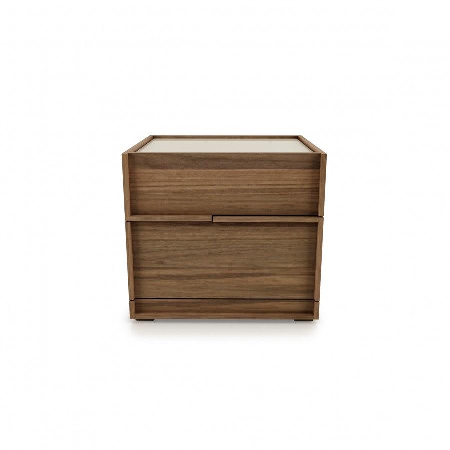 Rrafted from high-quality wood the Swan Small Nightstand by Huppe ...