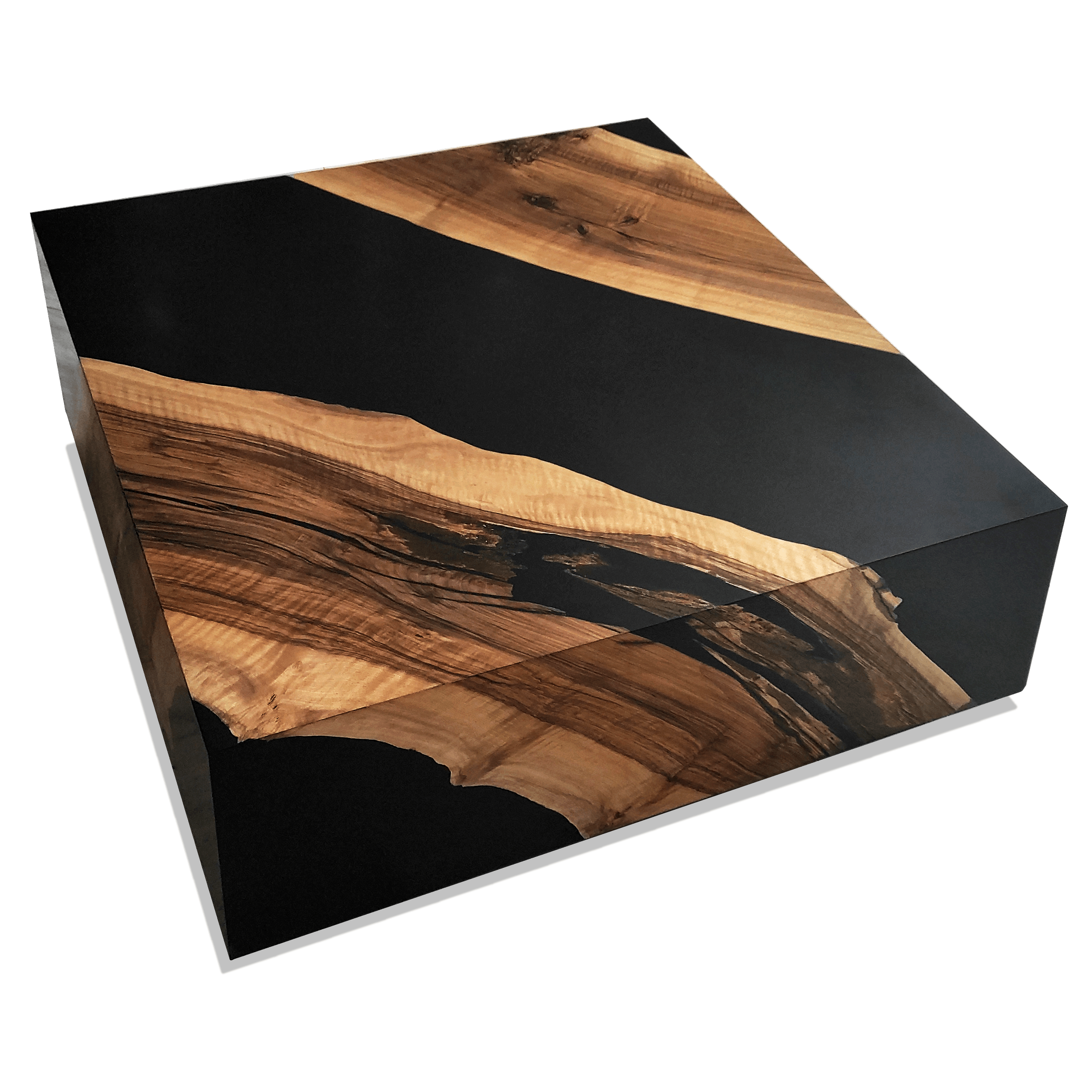 Arditi Collection | Monoblock Walnut Wood Coffee Table – Modern Studio