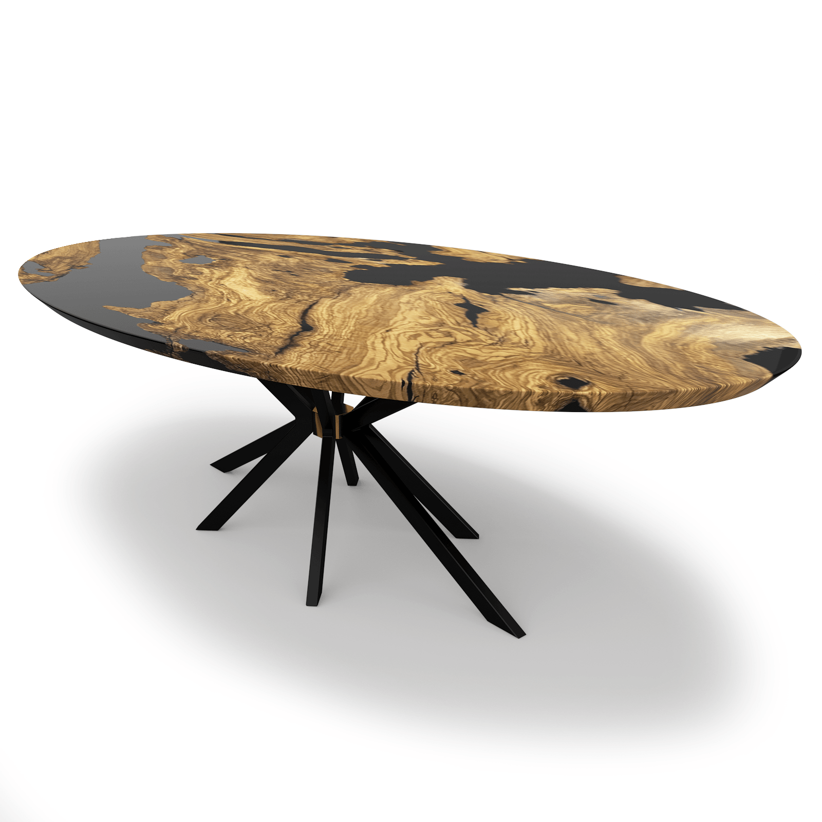 Arditi Collection | Salus Olive Wood Ellipse Dining Table – Modern Studio